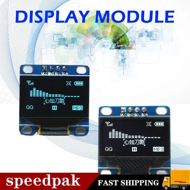 DISPLAY LCD OLED SSD1306 I2C IIC SPI seriale 128X64"" blu LCD~ giallo -~. EUR 2,49 - PicClick IT