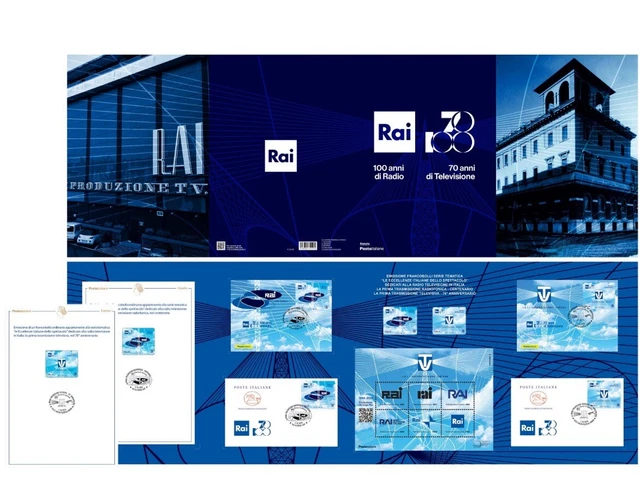 FOLDER ITALIA 2024. Rai, radio televisione italiana. Nuovo. Perfetto ...