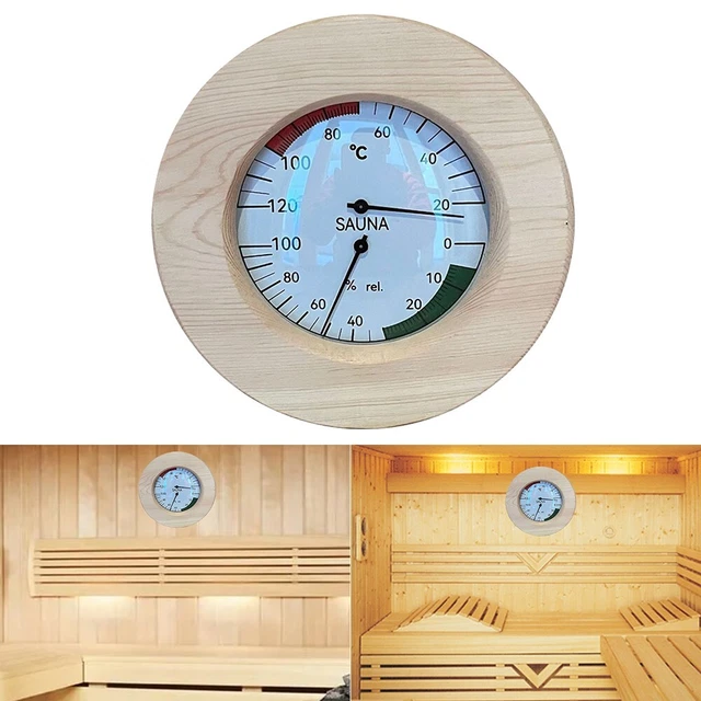 DIGITAL THERMOMETER AND Hygrometer for Saunas Workshops and For steam ...