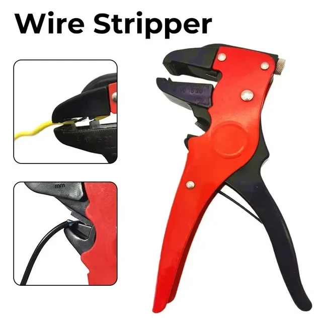 CRIMPER CABLE CUTTER Adjustable Automatic Wire Stripper Multifunctional ...
