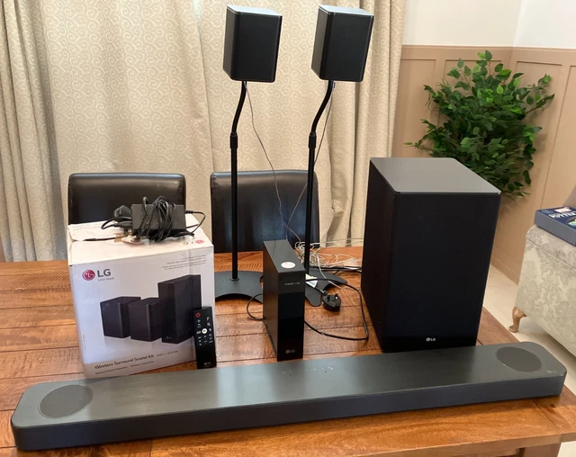 LG SL8YG DOLBY Atmos soundbar, Subwoofer & LG SPK8-S 2.0 Wireless Rear ...