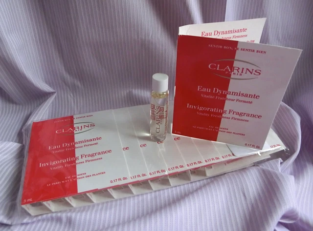 10 X 5 ml Clarins Eau Dynamisante Samples Invigorating Fragrance ...
