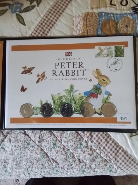 PETER RABBIT 50P Coin Cover £49.99 - PicClick UK