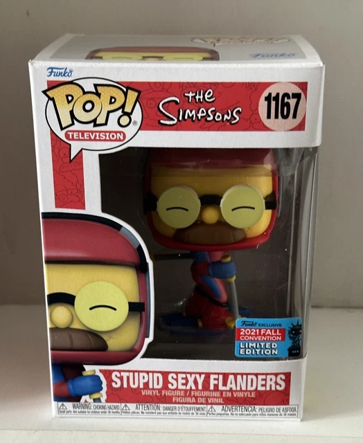 Funko Pop The Simpsons Stupid Sexy Ned Flanders 1167 Nycc 2021 Exclusive 1 £3200 Picclick Uk
