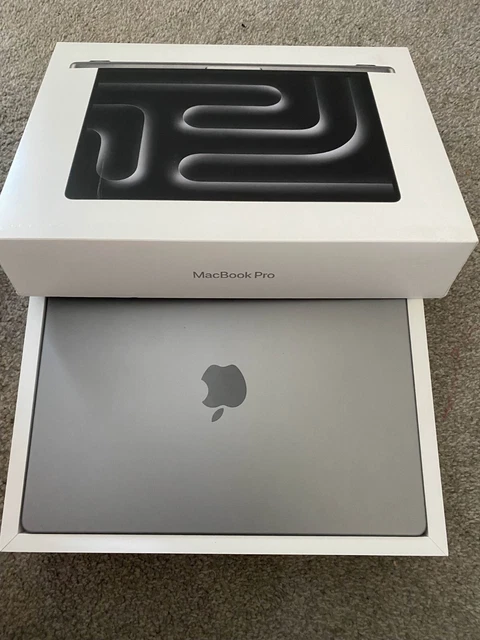 APPLE MACBOOK PRO 14-inch M3 2023 - Space Grey - Hardly Used - Boxed £ ...
