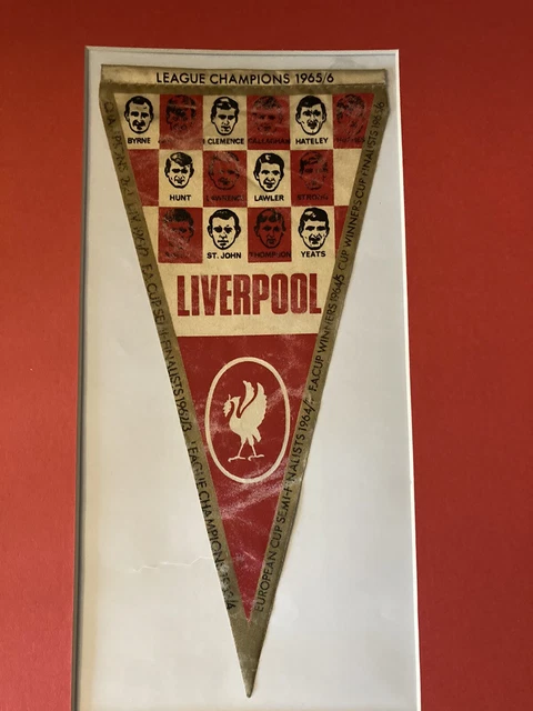 LIVERPOOL 1965/66 LEAGUE Champions Pennant £15.00 - PicClick UK