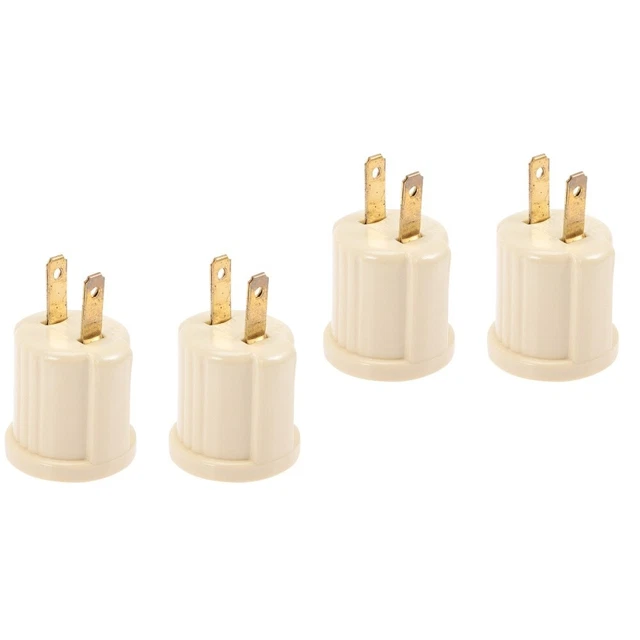 SET OF 2 Light Bulb Socket to Plug Adapter Outlet Base Plugs £10.99 ...