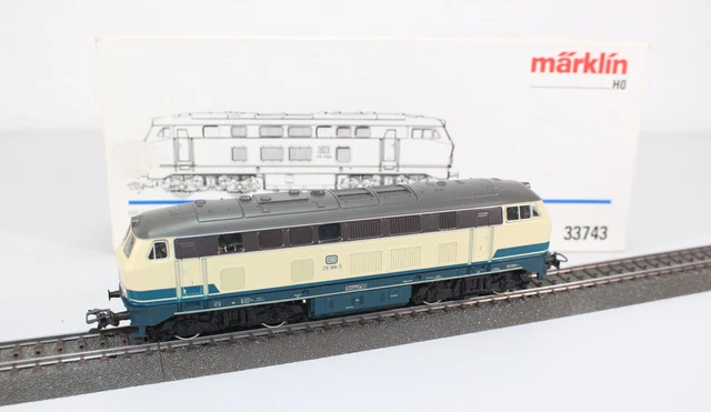 MÄRKLIN H0 33743 Diesellok BR 216 der DB, Ep.IV -beige/türkis - Delta ...