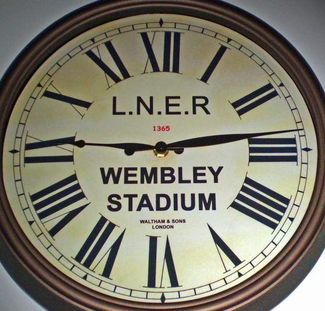 LONDON NORTH EASTERN Railway LNER Style Outdoor Clock, Wembley Stadium ...