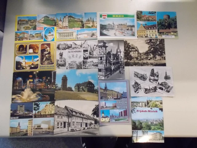 VINTAGE CARTOLINE/CARTOLINE ILLUSTRATE Città & Architettura, 15 Pezzi ...