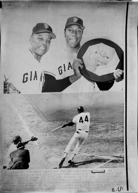 1970 MLB BASEBALL Photo Mvp Willie Mccovey San Francisco Giants Willie ...
