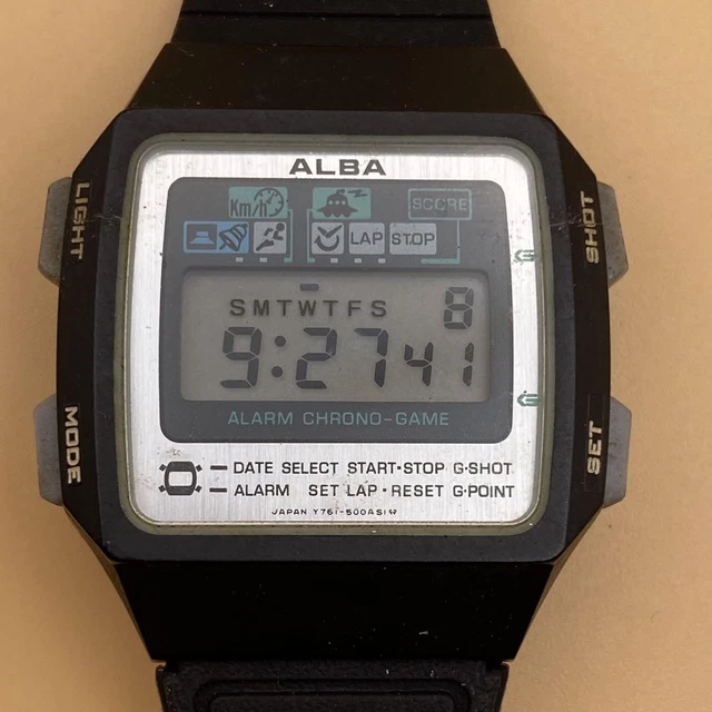 RARE SEIKO ALBA Quartz Watch Vintage Antique Digital 1820631126 £301.48 ...