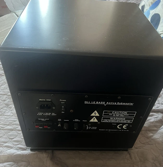 GOODMANS GLL LE Bass Active Subwoofer Black British Made Genuine ...
