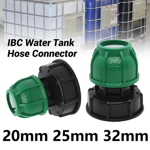 STRAIGHT THREAD CONNECTOR Elbow Water Hose Fittings Storage Tanks EUR ...