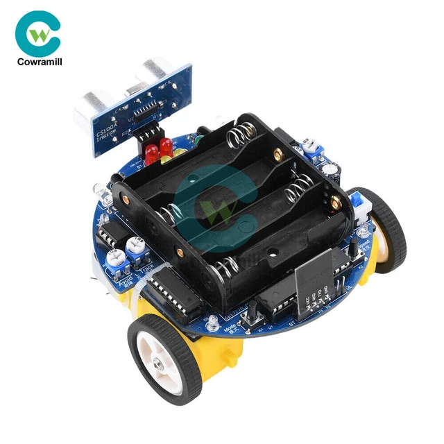 ULTRASONIC OBSTACLE AVOIDANCE Graphical Programming Robot Tracking Car ...