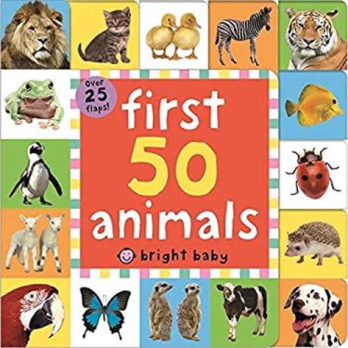 PRIMERO 50 ANIMALES: Levantar La Aleta Tab Tablero Libros Roger Priddy ...