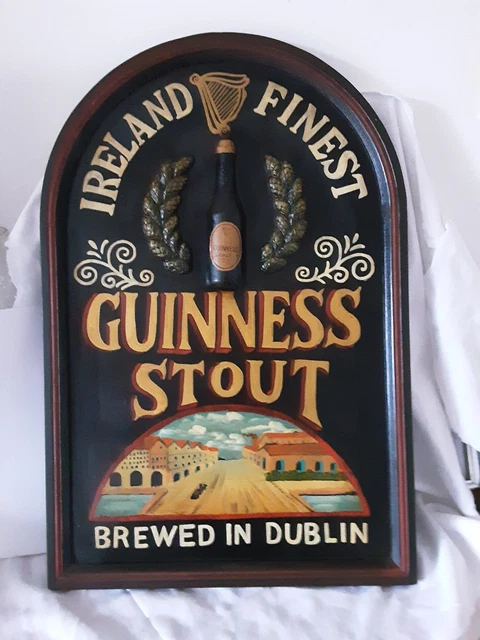 VINTAGE BREWERIANA GUINNESS Pub-Bar Sign £61.04 - PicClick UK