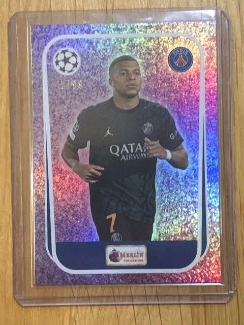 TOPPS MERLIN HERITAGE 2023-24 Kylian Mbappe Most Wanted /99 Parallel ...