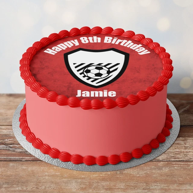 NOTTINGHAM FOREST FC Football Cake Topper Personalised 8" Round Edible ...