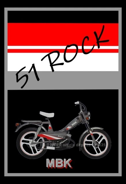 TABLEAU MOTOBECANE MBK 51 Rock EUR 19,95 - PicClick FR