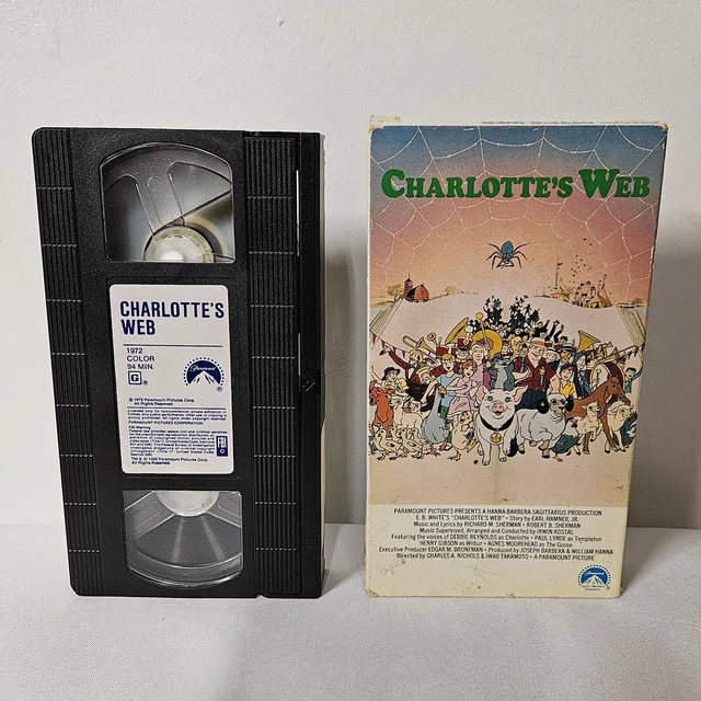 CHARLOTTE'S WEB VHS Animated Kids Movie 1988 Staring Debbie Reynolds ...
