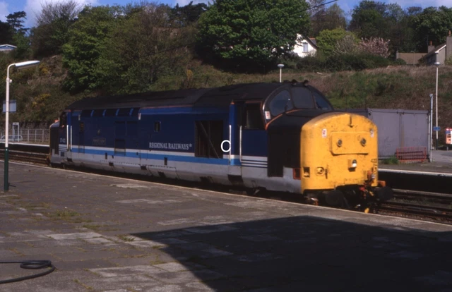 ORIGINAL 35MM BRITISH Railway B.r Slide - Class 37 37422 At Bangor 18 ...