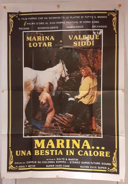 POSTER MANIFESTO 2F affique Marina... una bestia in calore Lotar ...