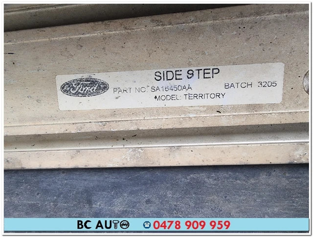 FORD SX SY Territory x3 Side Steps c/w Bolts Legs Running Boards Board ...