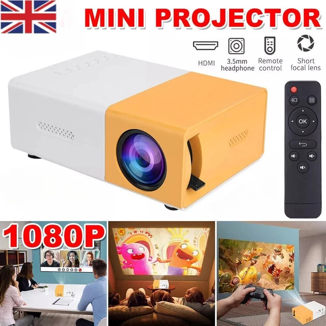 PORTABLE MINI MOVIE Projector, Bedroom or Car, Phone Compatible Home ...