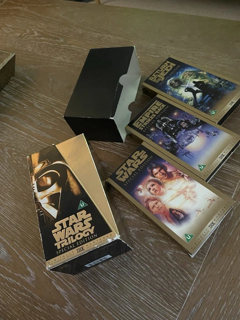 STAR WARS TRILOGY Special Edition Gold VHS Box Set (1997) £9.98 - PicClick UK