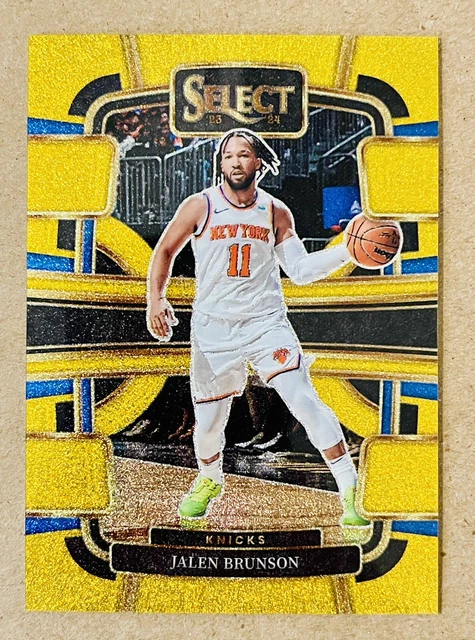 Jalen Brunson 2023 24 Panini Select Gold Glitter Prizm Concourse 7 Eur