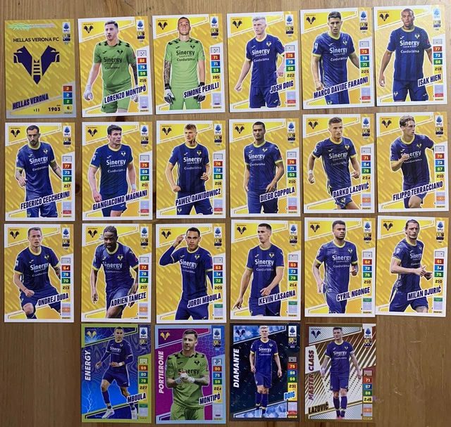 PANINI CALCIATORI ADRENALYN 2023 2024 HELLAS VERONA SQUADRA COMPLETA 22 Card EUR 1,00 - PicClick FR