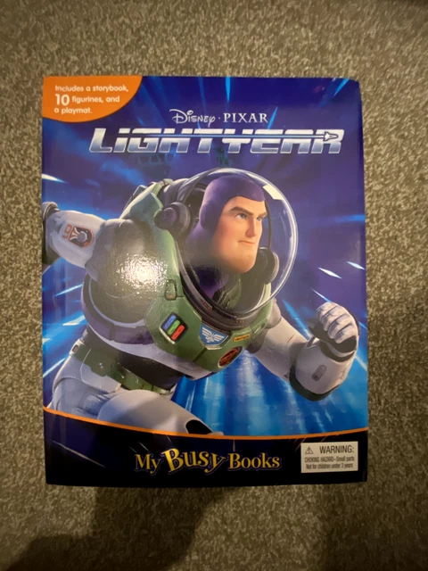 DISNEY PIXAR LIGHTYEAR Buzz Lightyear My Busy Book with Playmat & 10 ...