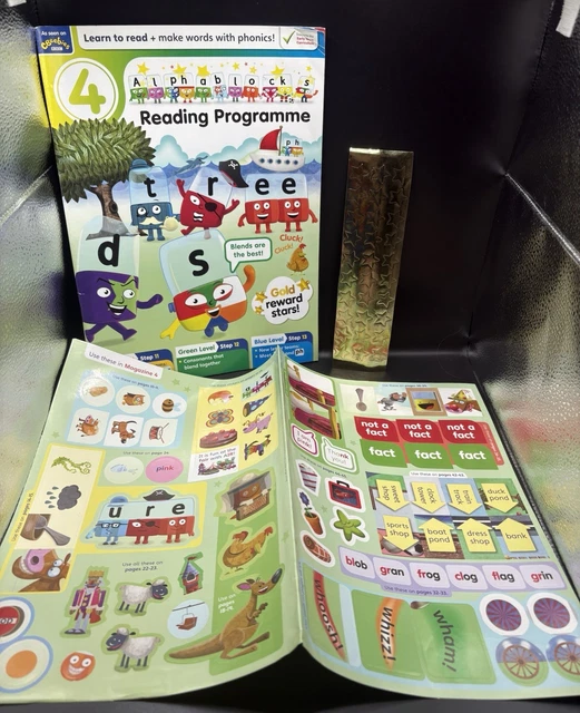 CBEEBIES ALPHABLOCKS READING Programme - Book 4 & Stickers Early ...