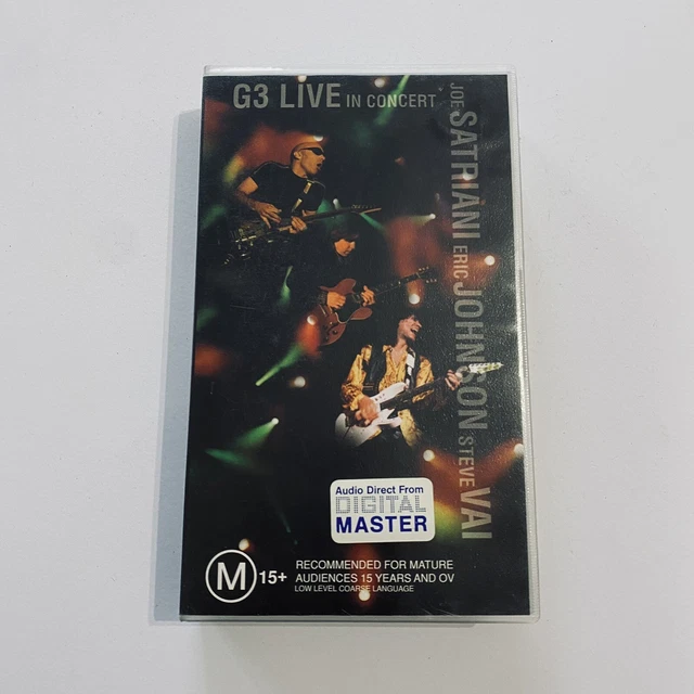 ROCK MUSIC VHS G3 Live in Concert (VHS, 1997) Joe Satriani Guitar VHS ...