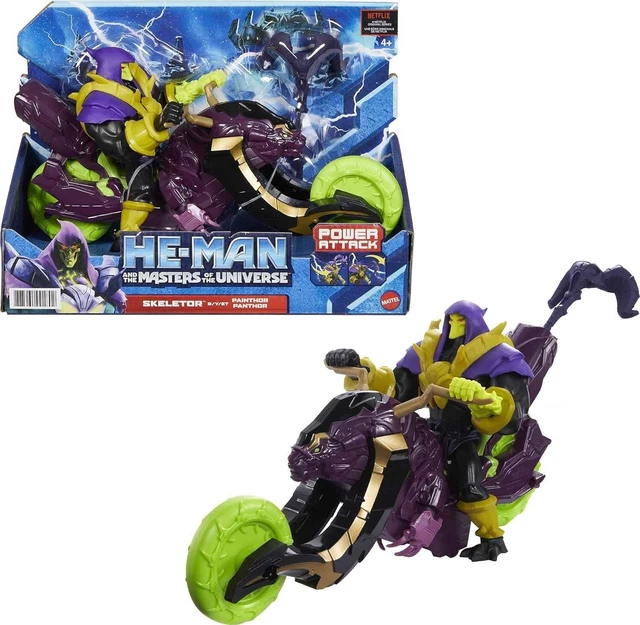 MASTERS OF THE Universe Motorcycle Figurine Skeletor Painthor Mattel ...