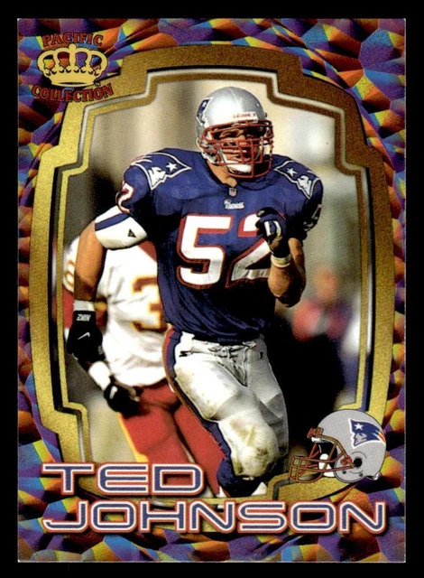 TED JOHNSON NEW England Patriots 1997 Pacific Dynagon Prism #46 EUR 4 ...