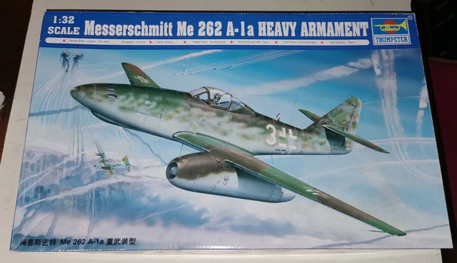 TRUMPETER MESSERSCHMITT Me 262 A-1a Heavy Armament No. 02260 1:32 EUR 60,00 - PicClick FR