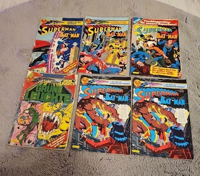 ALTE SUPERMAN BATMAN Comics Hefte 1983 1984 1985 Konvulut Gebraucht ...