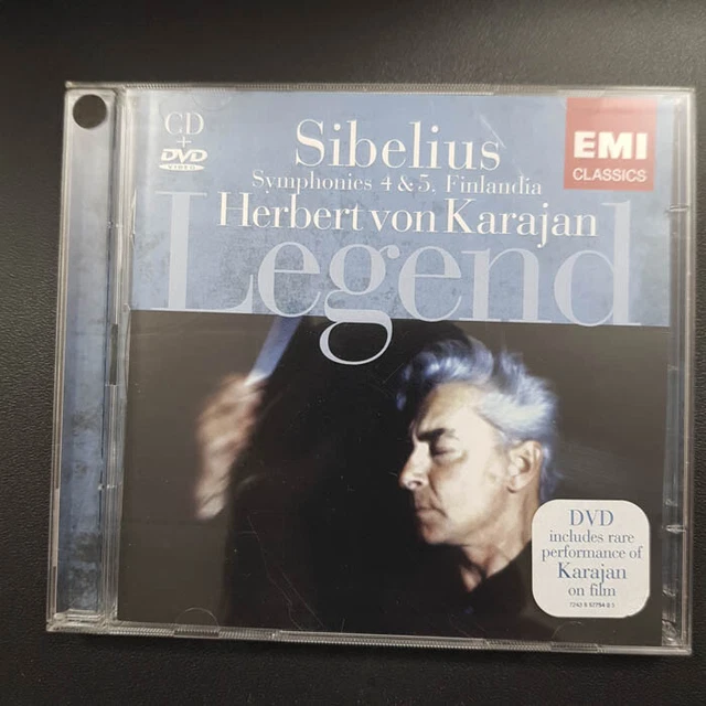 HERBERT VON KARAJAN Sibelius Symphonies 4&5 NM/EX(CD+DVD) EUR 11,90 - PicClick DE