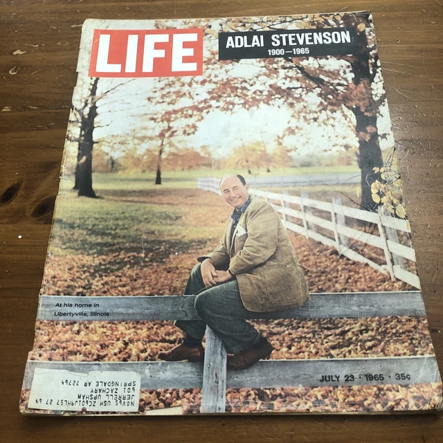 LIFE MAGAZINE JULY 23 1965 Adlai Stevenson £8.01 - PicClick UK
