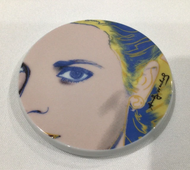 LIMITED EDITION ANDY WARHOL.GRACE KELLY COASTER. ROSENTHAL STUDIO-LINE ...