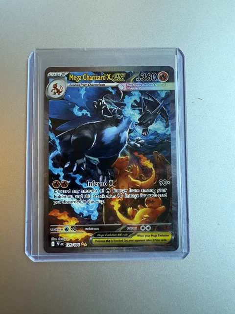 MEGA CHARIZARD X ex 125/094 Phantasmal Flames Pokemon TCG £700.00 ...