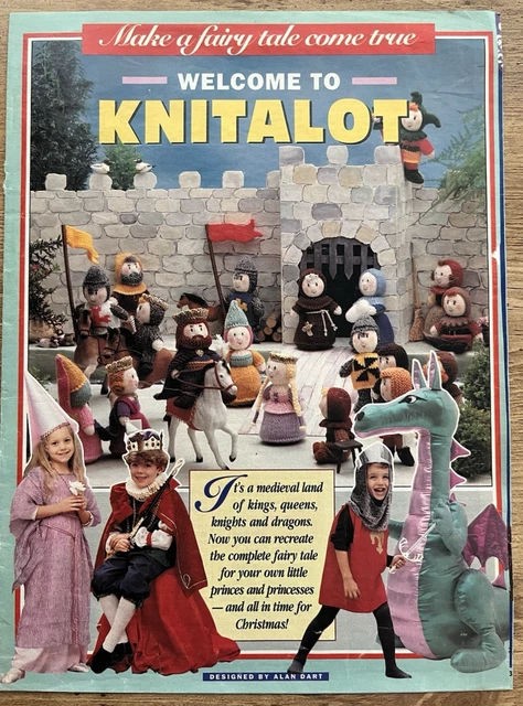 ALAN DART KNITALOT toys KNITTING PATTERN 11 Medieval toys dress up ...