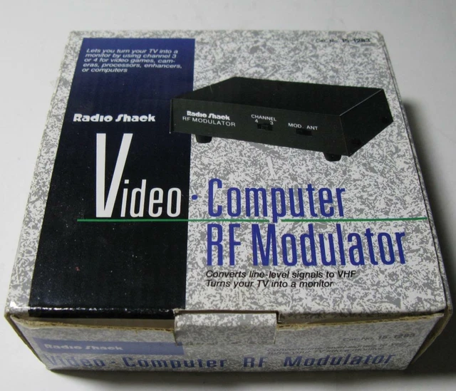 RADIO SHACK TV Video-Computer RF Modulator VHF Converter 15-1283 $9.50 ...