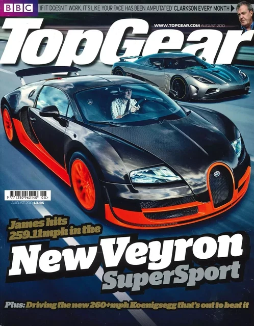 MAGAZINE BBC TOP Gear, Numéro #207, Lewis Hamilton, Bugatti Veyron SS ...