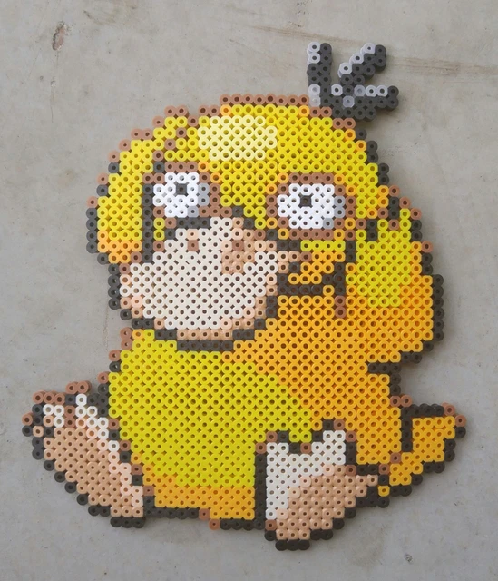 PSYDUCK POKÉMON PIXEL Art Perler Bead Art EUR 22,37 - PicClick DE