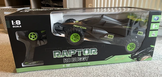 REMOTE CONTROL TRIGGER Large Raptor Buggy Car 1:8 Scare RC Car Model ...