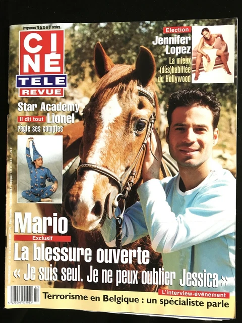 CINÉ REVUE DU 25/10/2002; Jennifer Lopez/ Mario/ Star Academy/ Alain ...