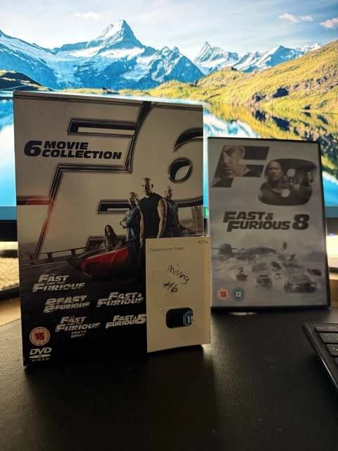 FAST FURIOUS 6-MOVIE Collection (missing #6 DVD) + Fast & Furious 8 ...